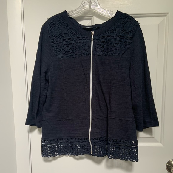 Onque Casuals | Jackets & Coats | Onque Casuals Midnight Blue Zipup ...